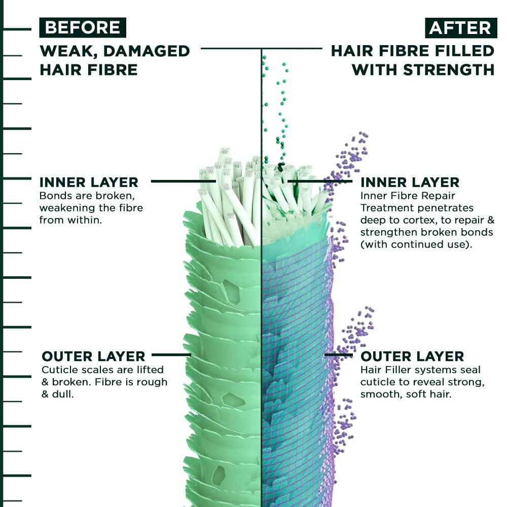 Hair Filler + Ceramide Sulfate-Free Shampoo l Garnier