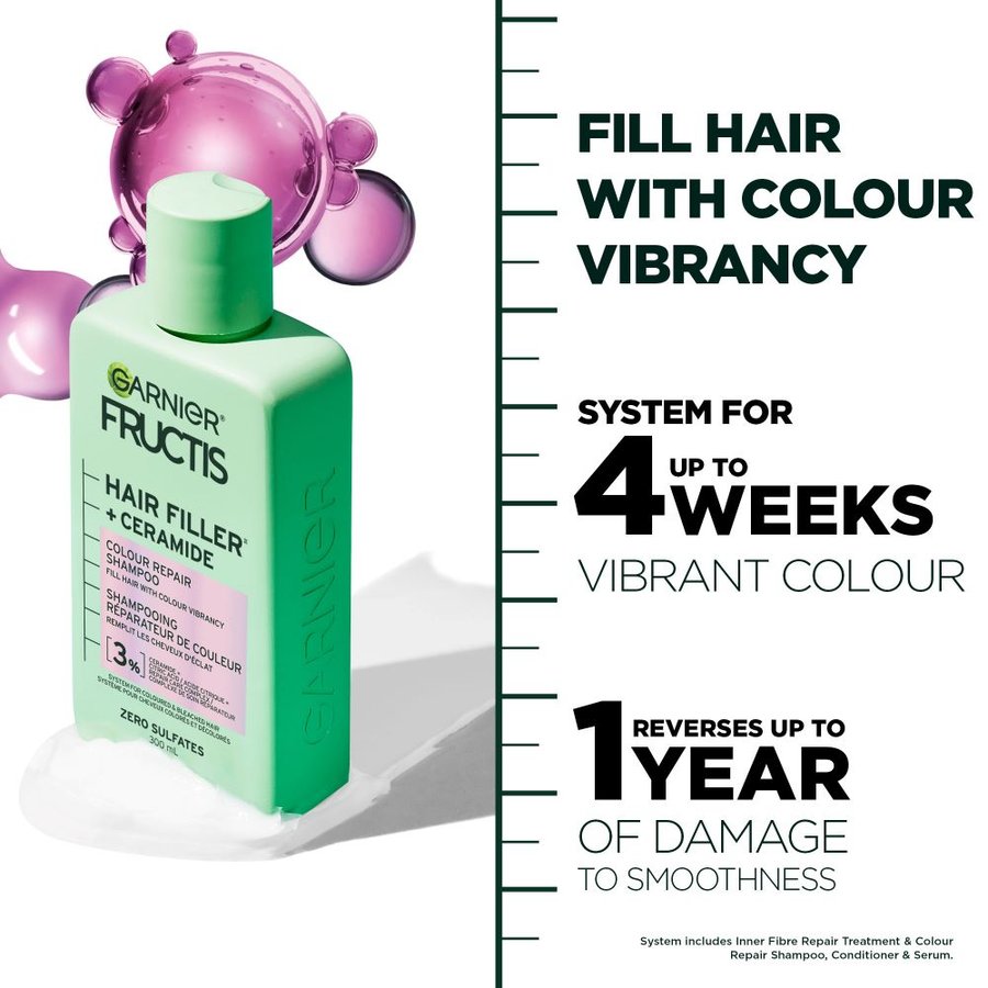 Hair Filler + Ceramide Sulfate-Free Shampoo l Garnier