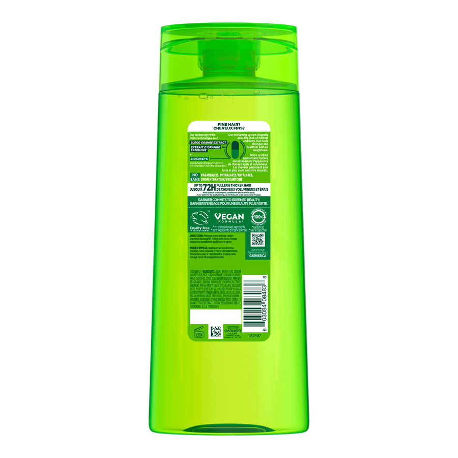 Fructis Grow Strong Shampoo for Fine Hair - 370ml - Garnier