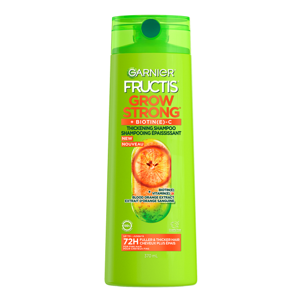 Fructis Grow Strong Shampoo for Fine Hair - 370ml - Garnier