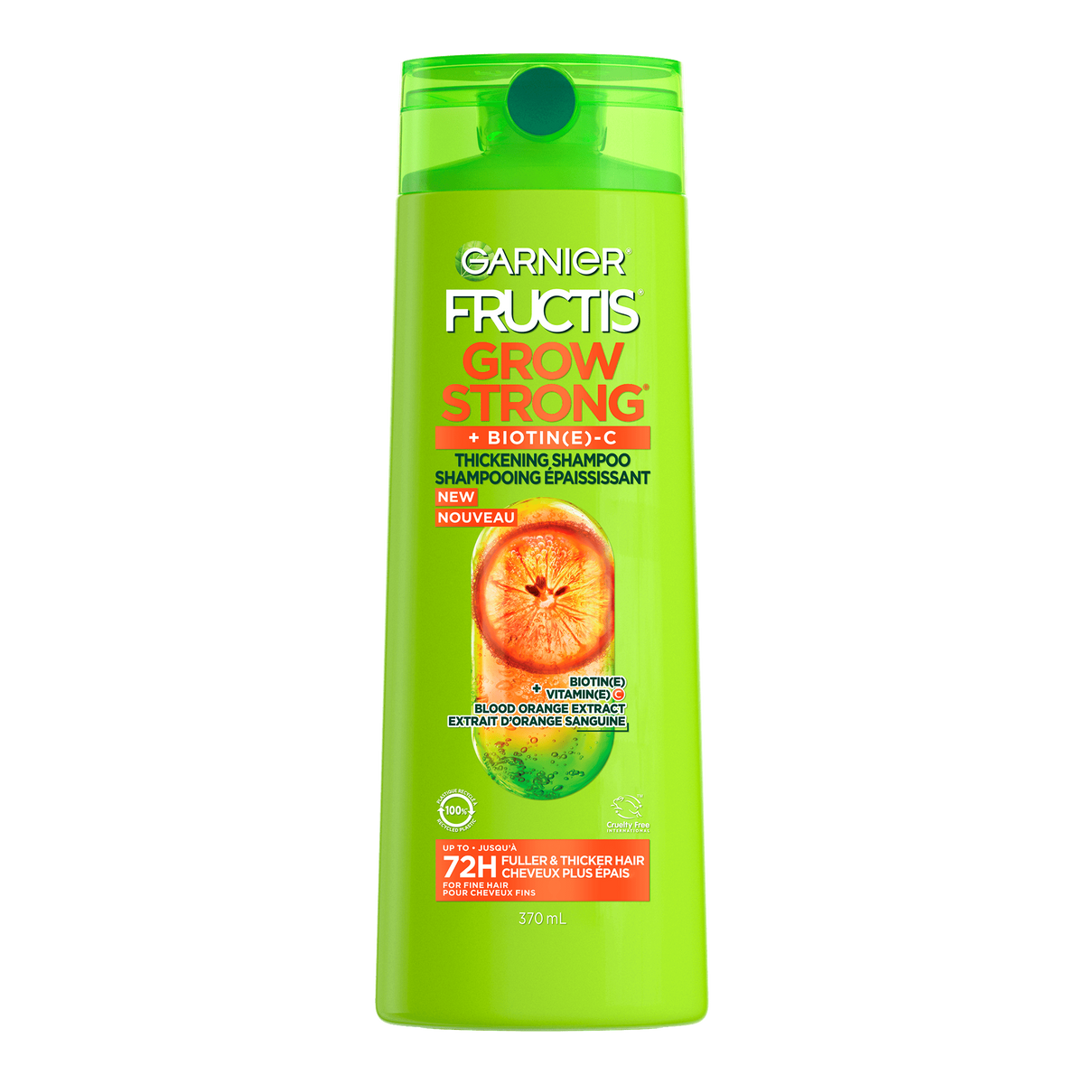 Fructis Grow Strong Shampoo for Fine Hair - 370ml - Garnier