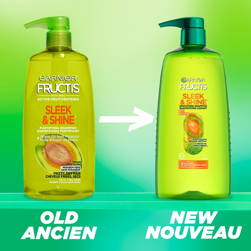 Fructis Sleek & Shine - Fortifying Shampoo 1L - Garnier CA