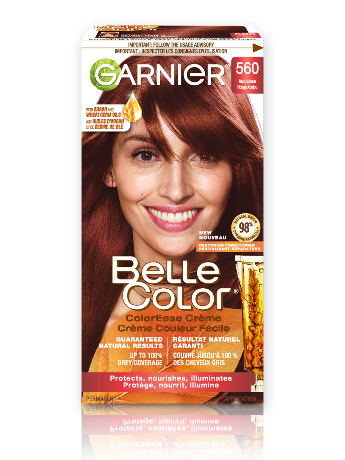 Teinture Cheveux Belle Color - 560 Rouge Acajou - Garnier CA