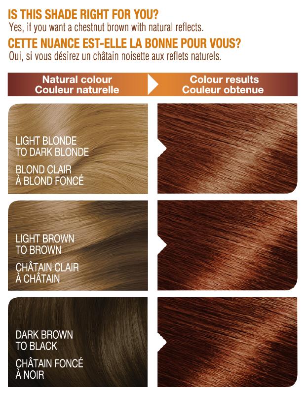 chestnut brown colour chart