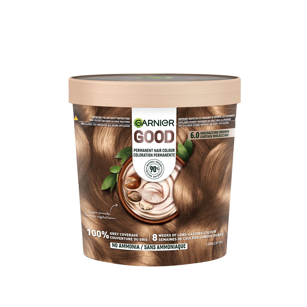 Garnier Good - Permanent Hair Dye, 100% Grey Coverage, No Ammonia