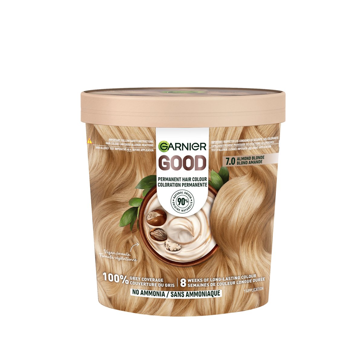 Garnier Good - Permanent Hair Dye, 100% Grey Coverage, No Ammonia