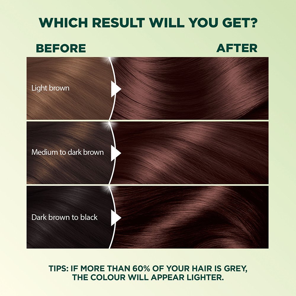 Hair Colour: Garnier Nutrisse Ultra Crème 415 Soft Mahogany Dark Brown