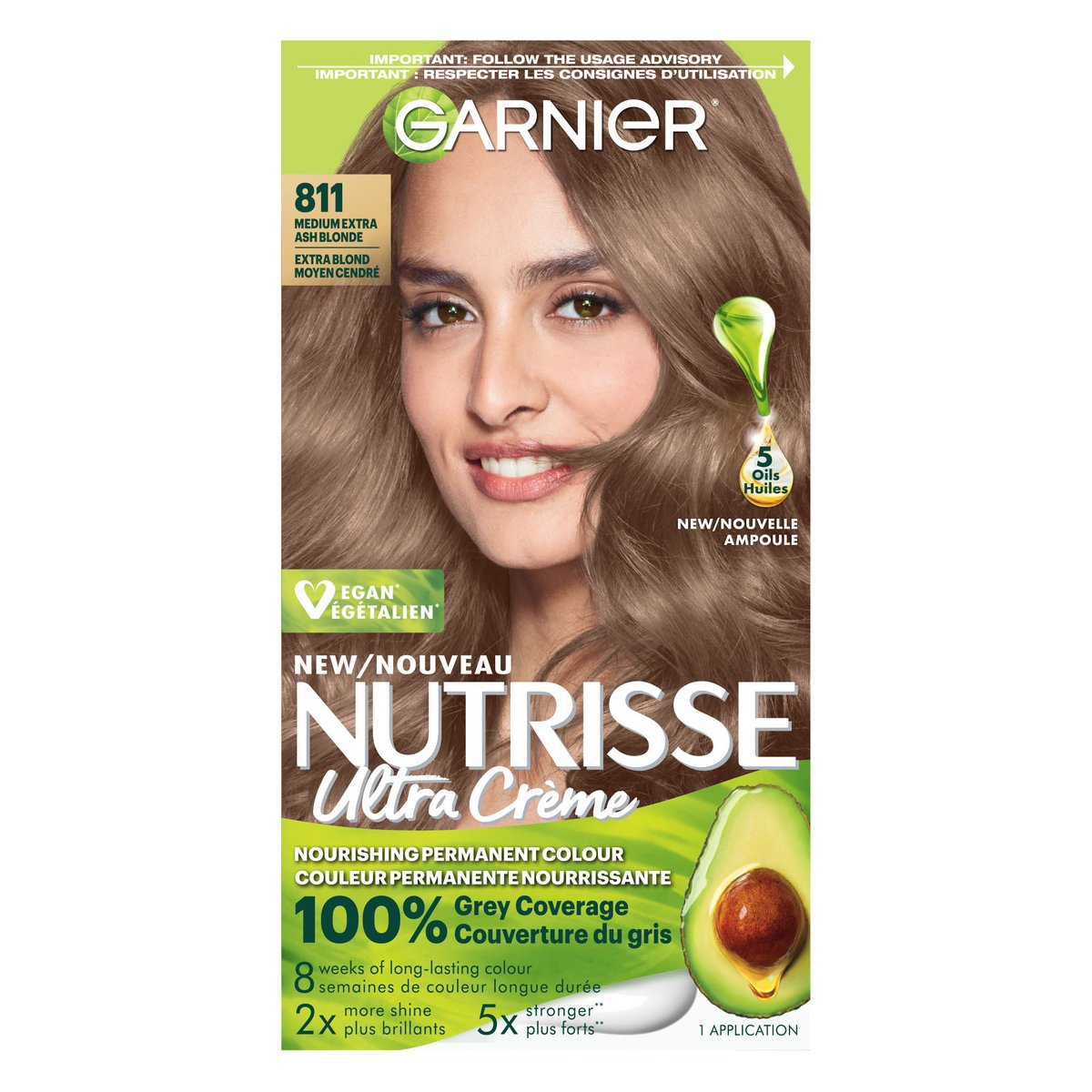 Hair Colour: Garnier Nutrisse Ultra Crème 82 Iridescent Blonde