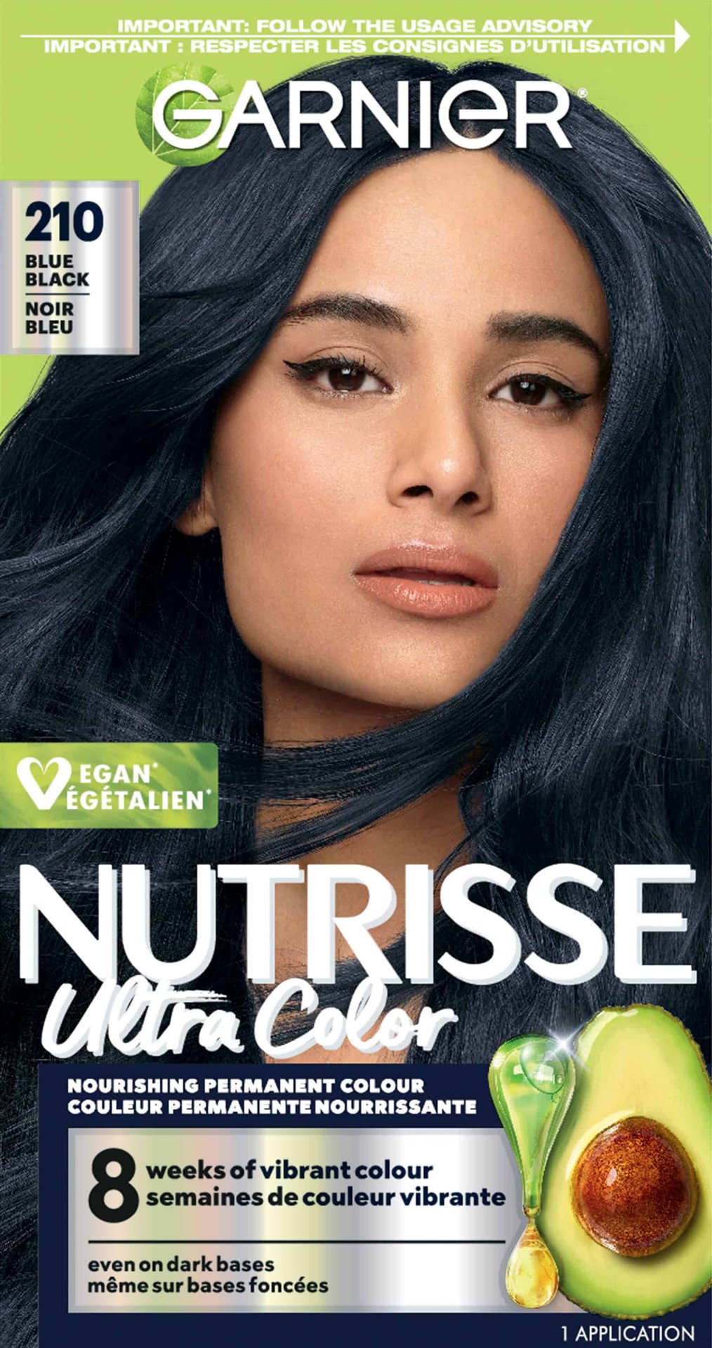 Nutrisse Ultra Color - Permanent Hair Dye - 210 Blue Black