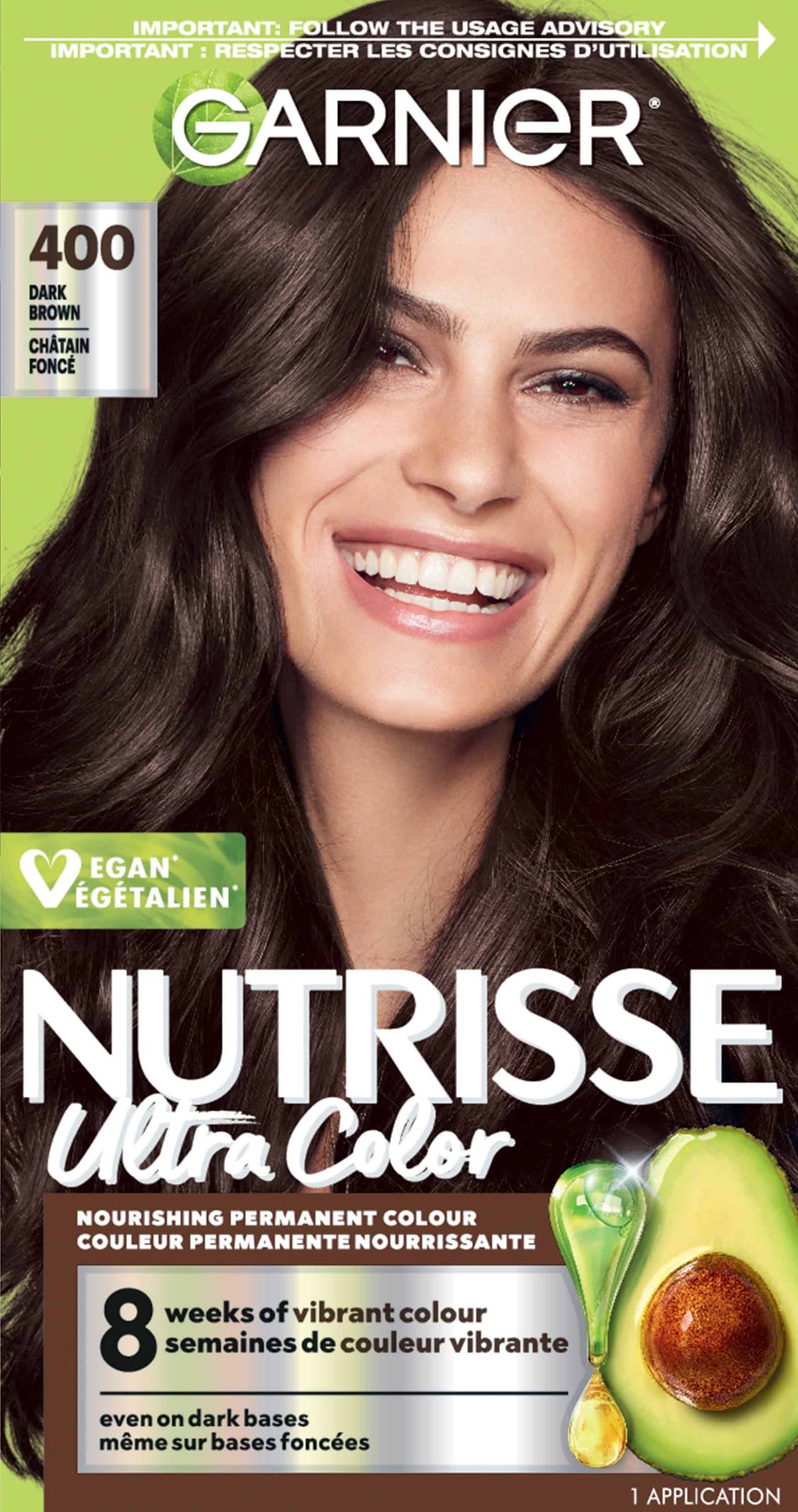 Nutrisse Ultra Color - Permanent Hair Dye - 400 Dark Brown