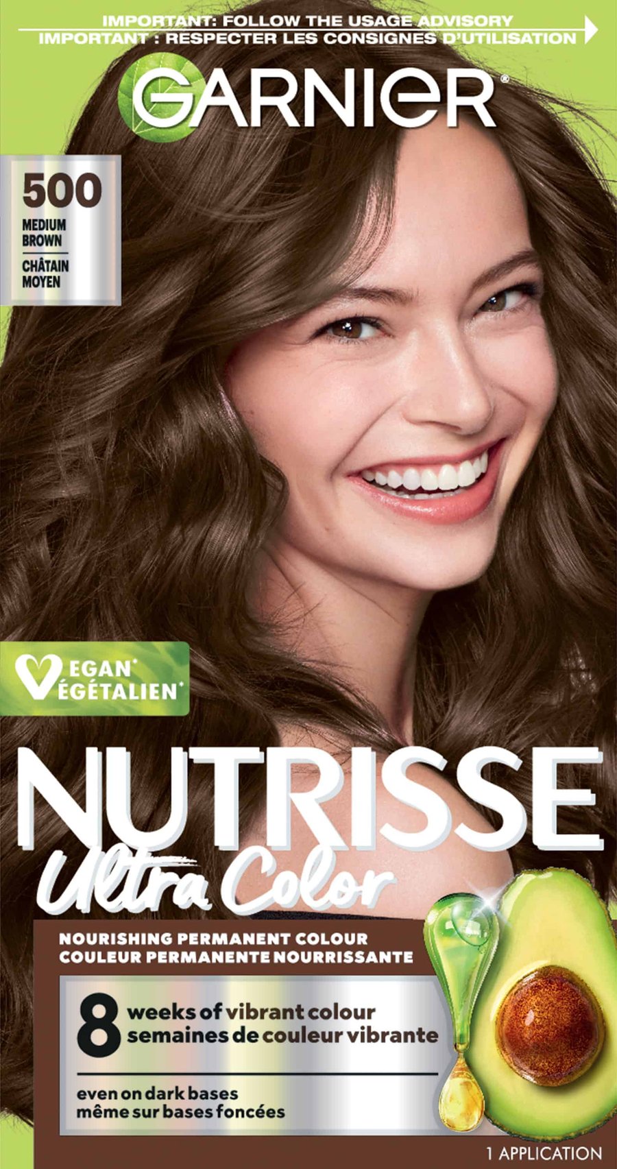 Nutrisse Ultra Color - Permanent Hair Dye - 500 Medium Brown