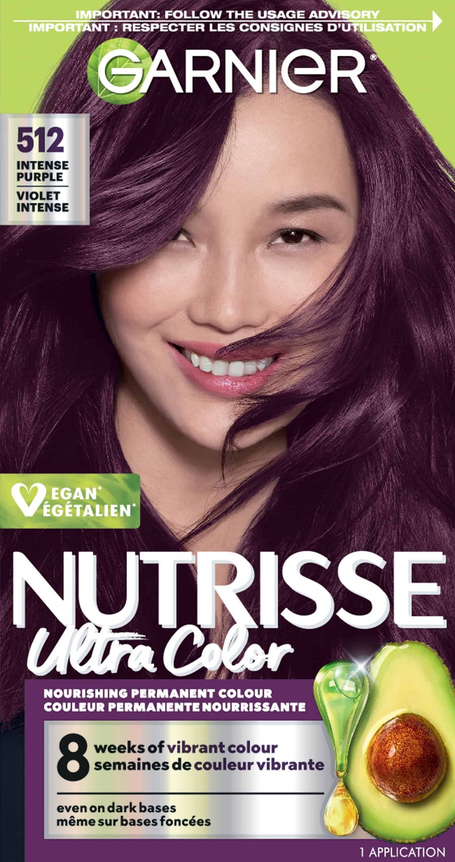 Nutrisse Ultra Color - Permanent Hair Dye - 512 Intense Purple