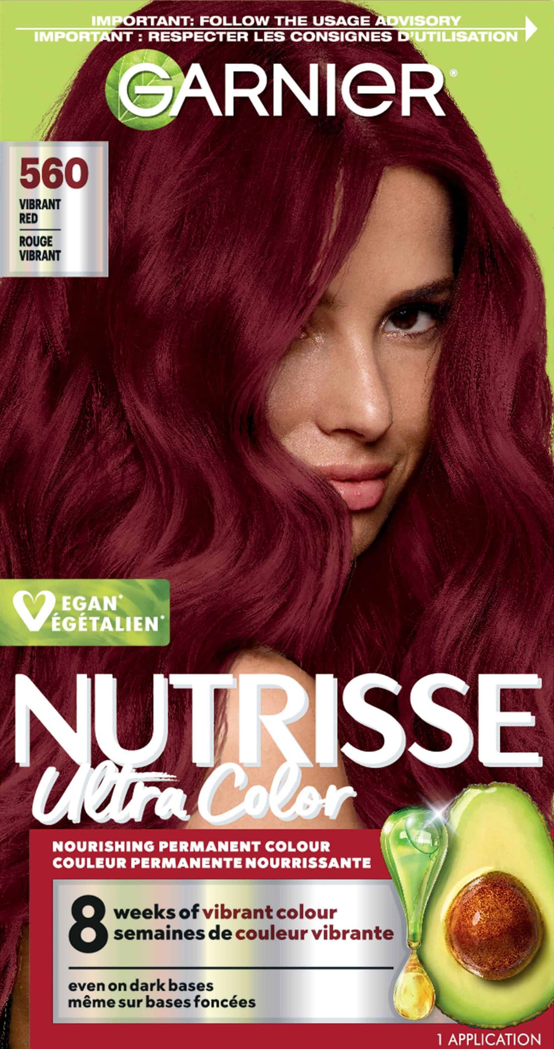 Nutrisse Ultra Color - Permanent Hair Dye - 560 Vibrant Red