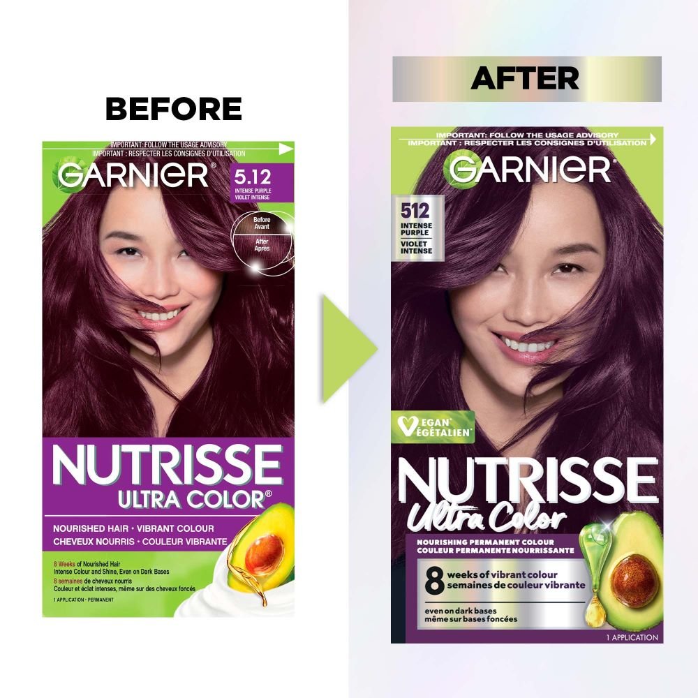 Nutrisse Ultra Color - Permanent Hair Dye - 512 Intense Purple