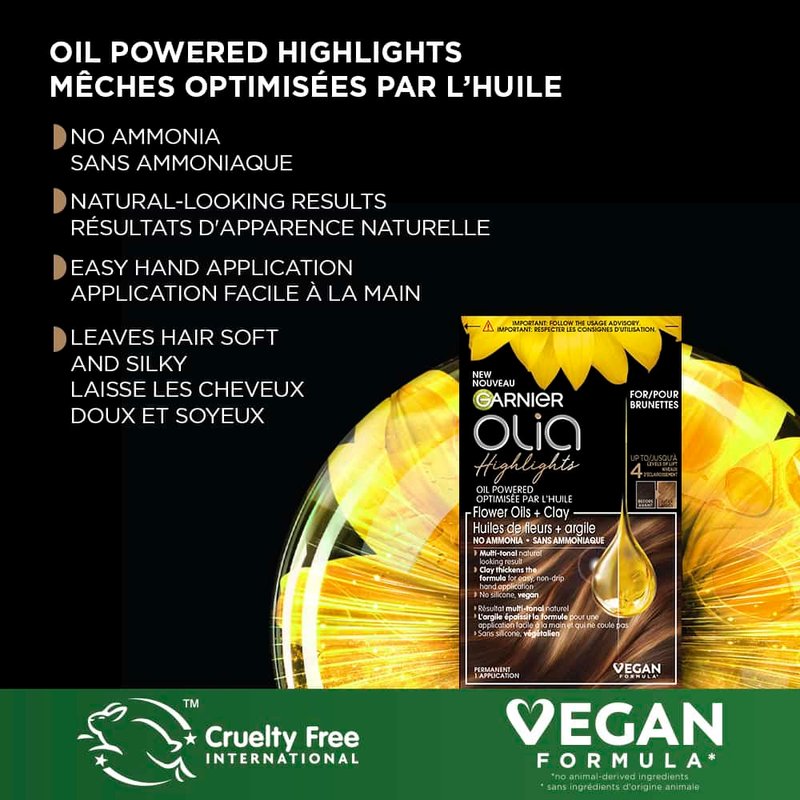Olia Highligths Brunettes - No ammonia hair colour - Garnier CA