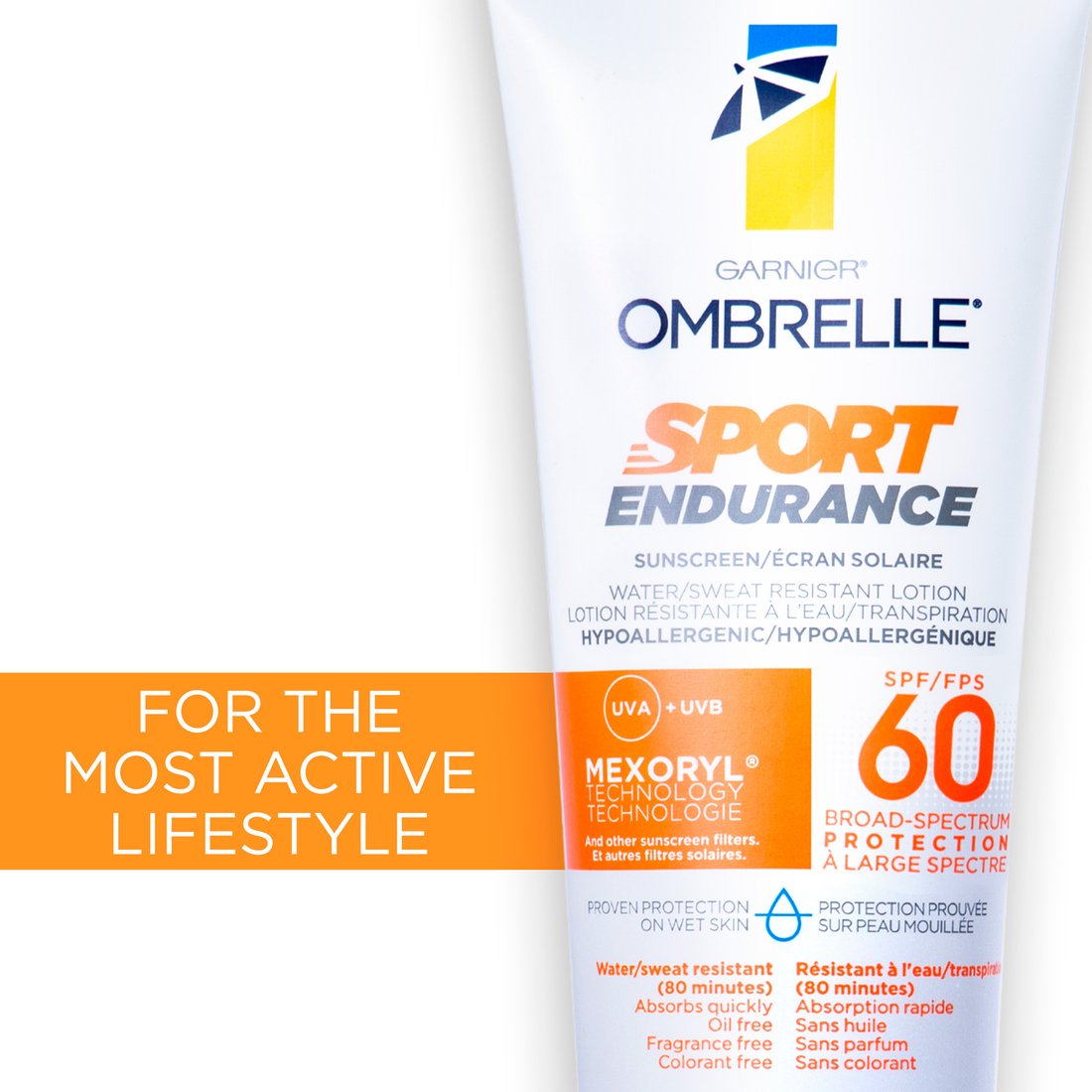 Ombrelle Sport Endurance - Sunscreen Lotion SPF 60 - Garnier