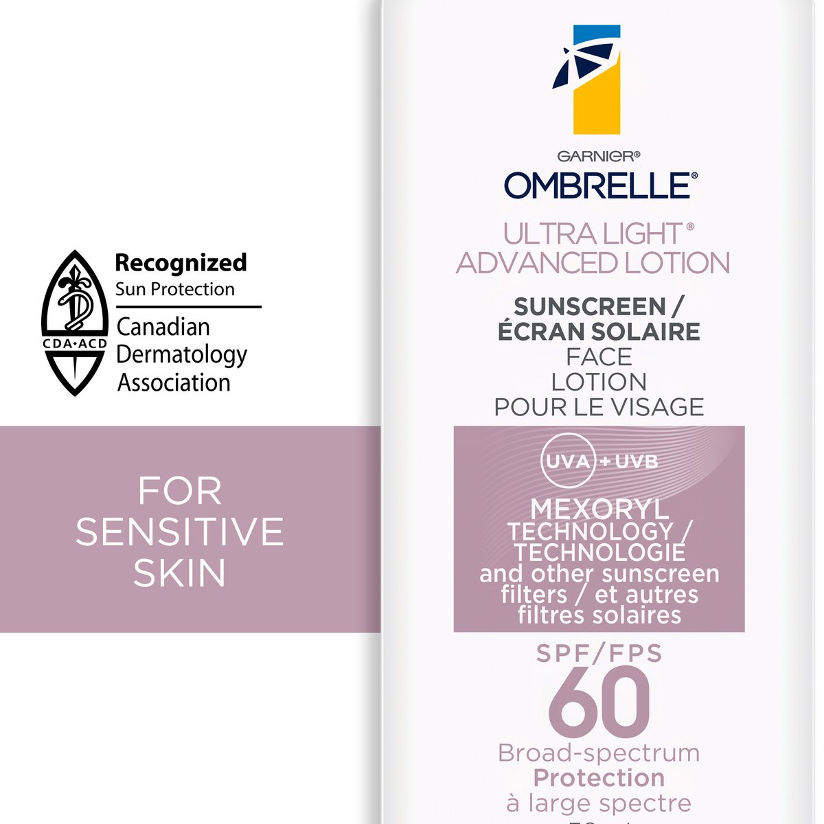 Ombrelle Ultra Light Advanced - Sunscreen Face Lotion - SPF 60