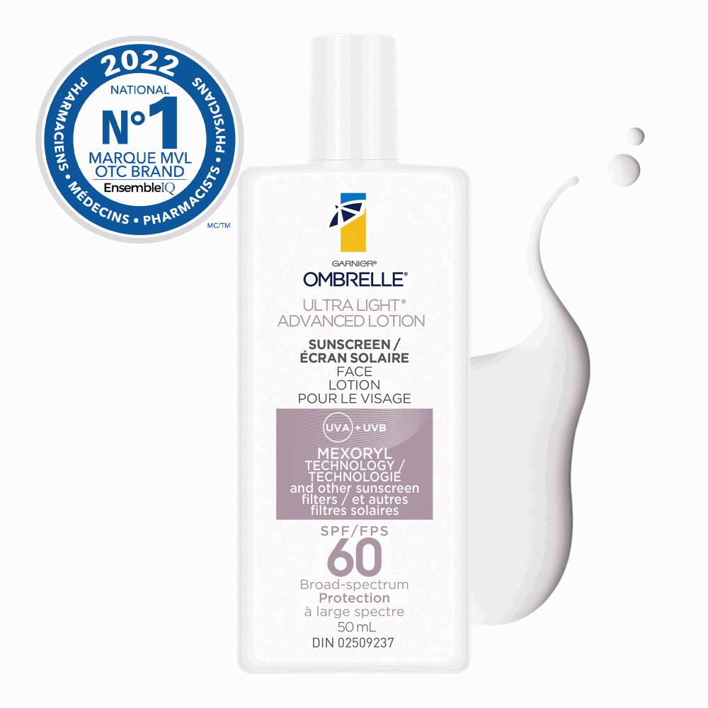 Garnier Ombrelle Face Sunscreen SPF 60, Ultra-Light Hydrating ...