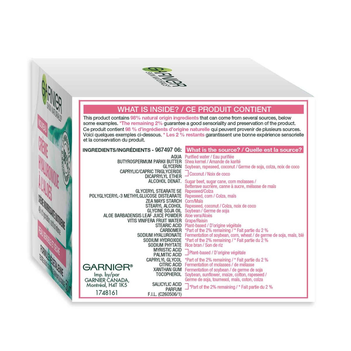 Garnier Skin Naturals - Hyaluronic Aloe Cream - Garnier CA