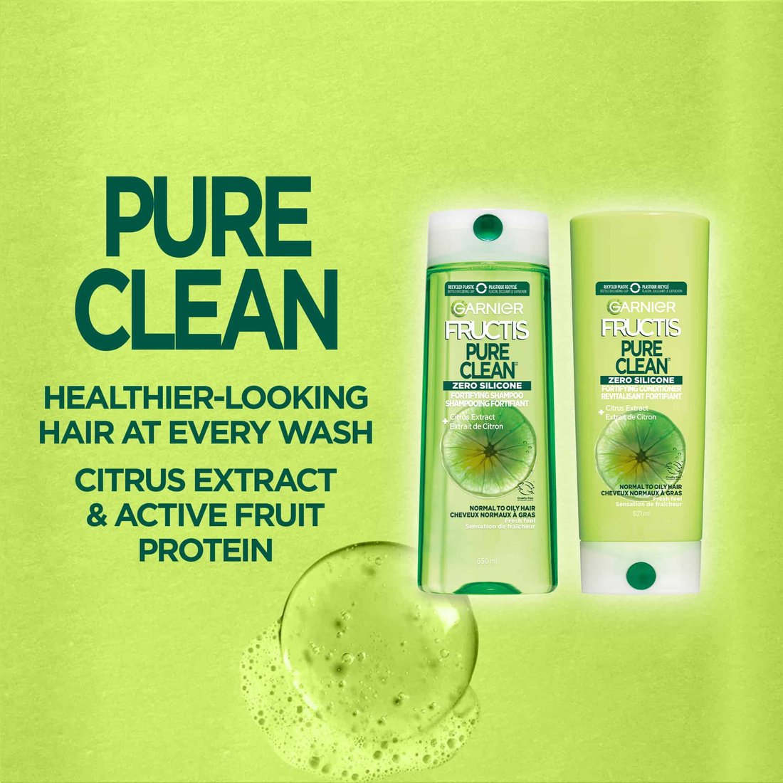 Fortifying Shampoo 370 mL - Fructis Pure Clean - Garnier CA