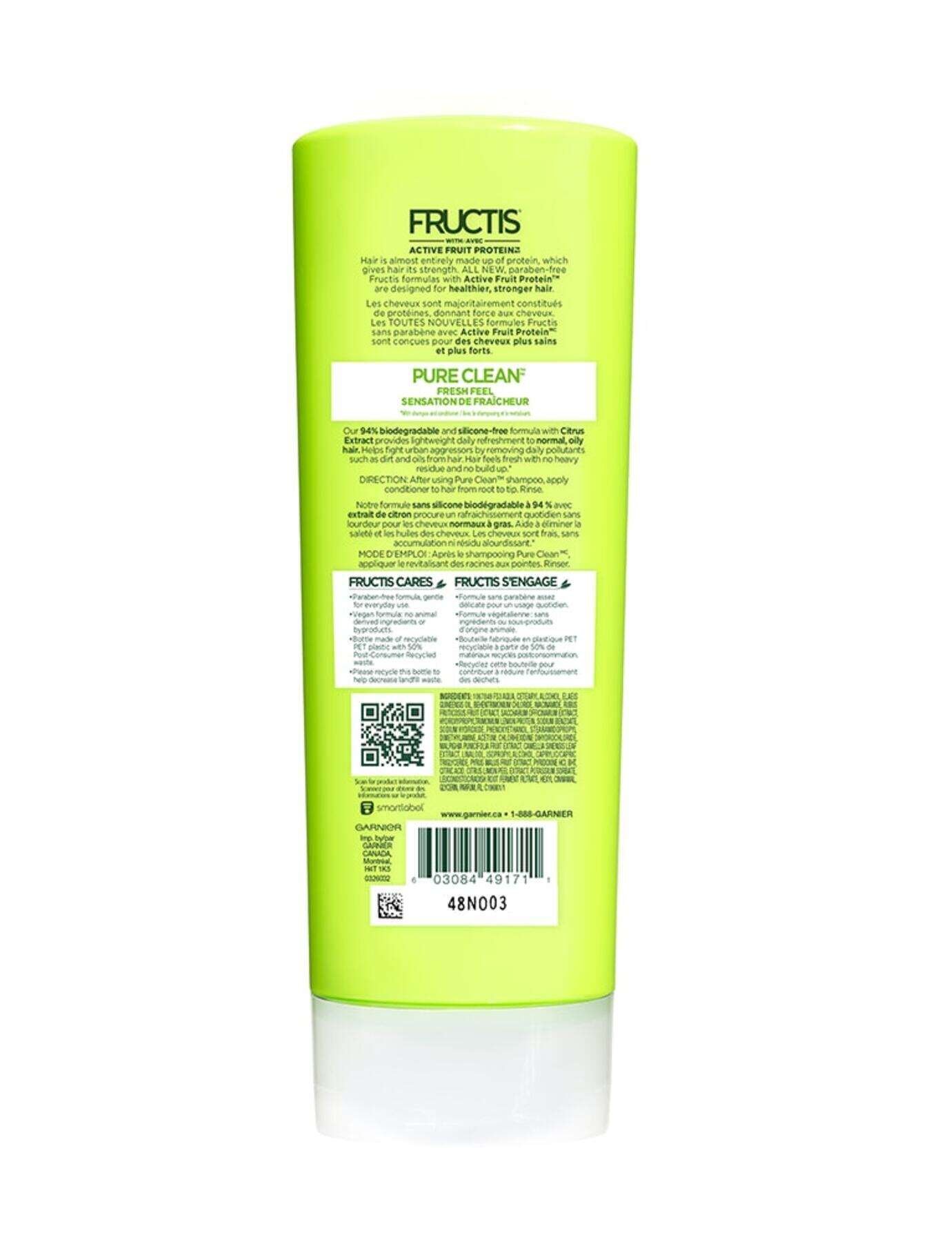 Conditioner, 354 mL | Garnier Fructis Pure Clean