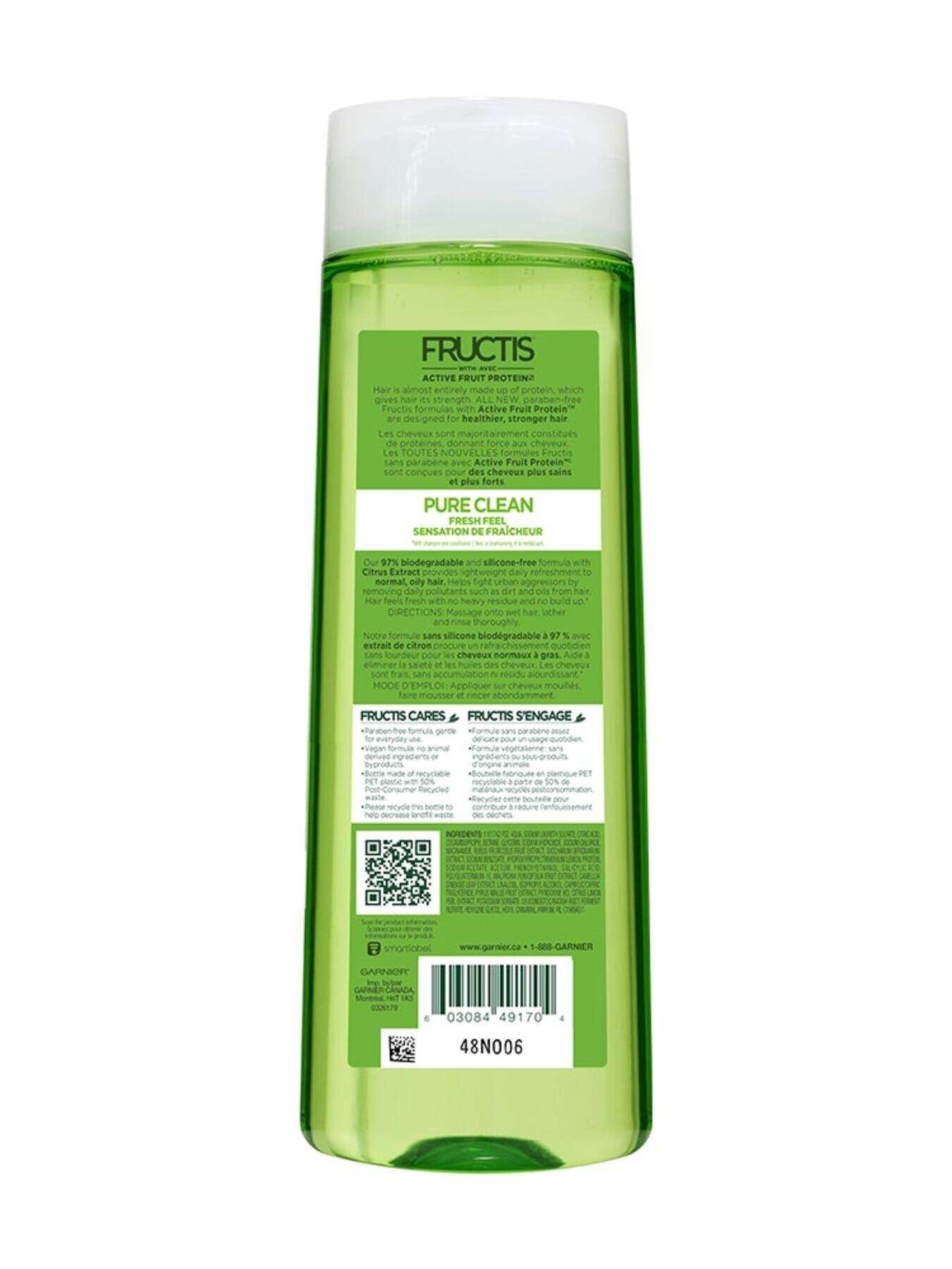 Shampoo, 370 mL | Garnier Fructis Pure Clean