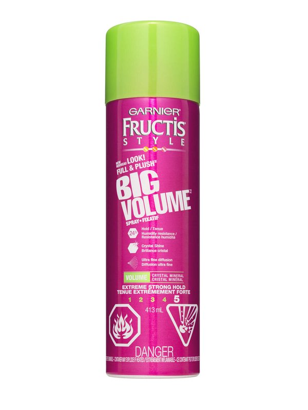 Fructis Style Crystal Pink Volume Spray for Fine Hair | Garnier