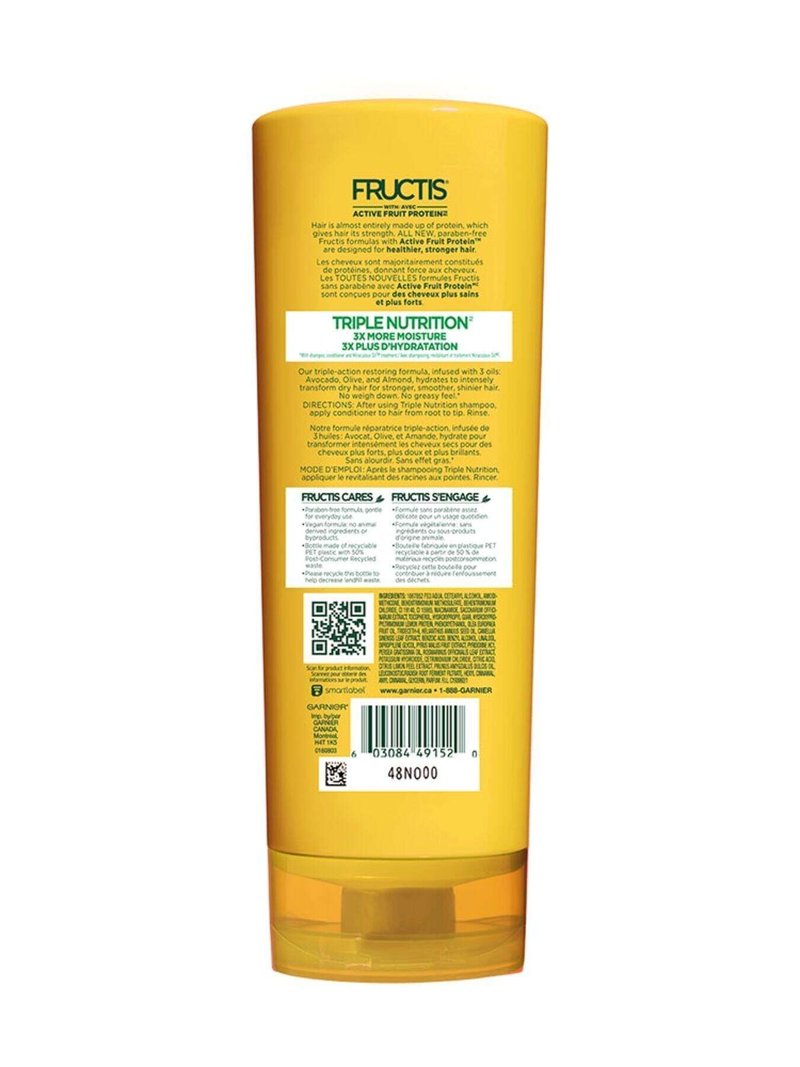 Fructis Triple Nutrition - Conditioner 384ml - Garnier CA