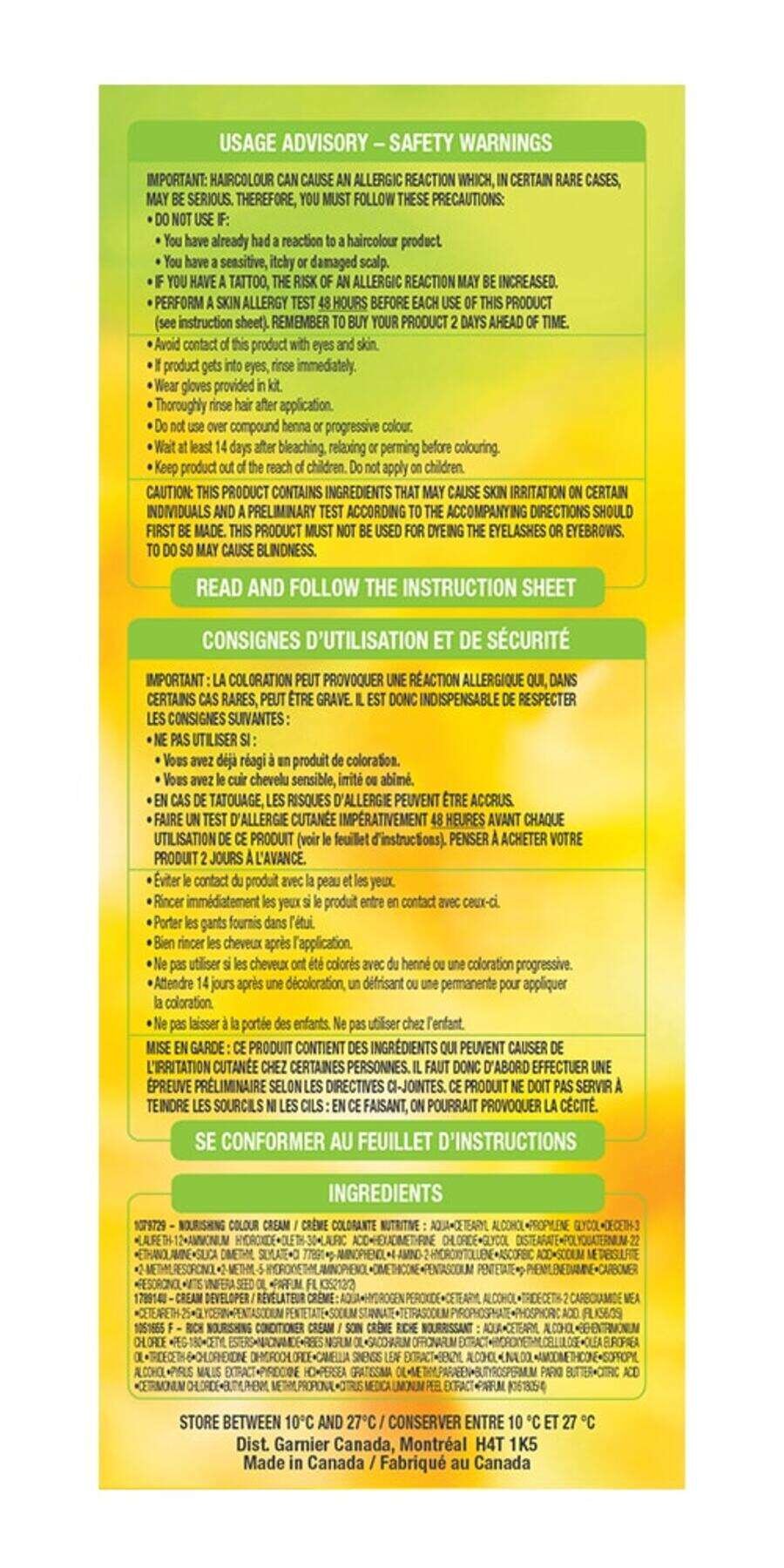 Teinture Cheveux 460 Rouge Foncé Intense - Garnier Nutrisse