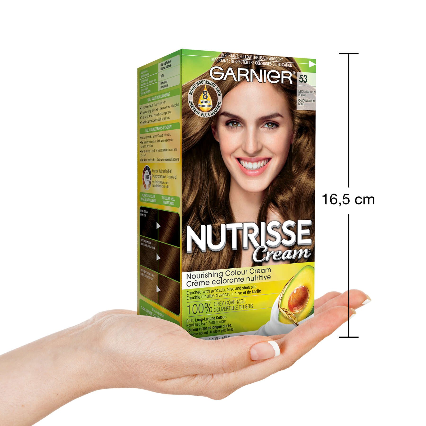 53 Medium Golden Brown | Garnier Nutrisse Cream