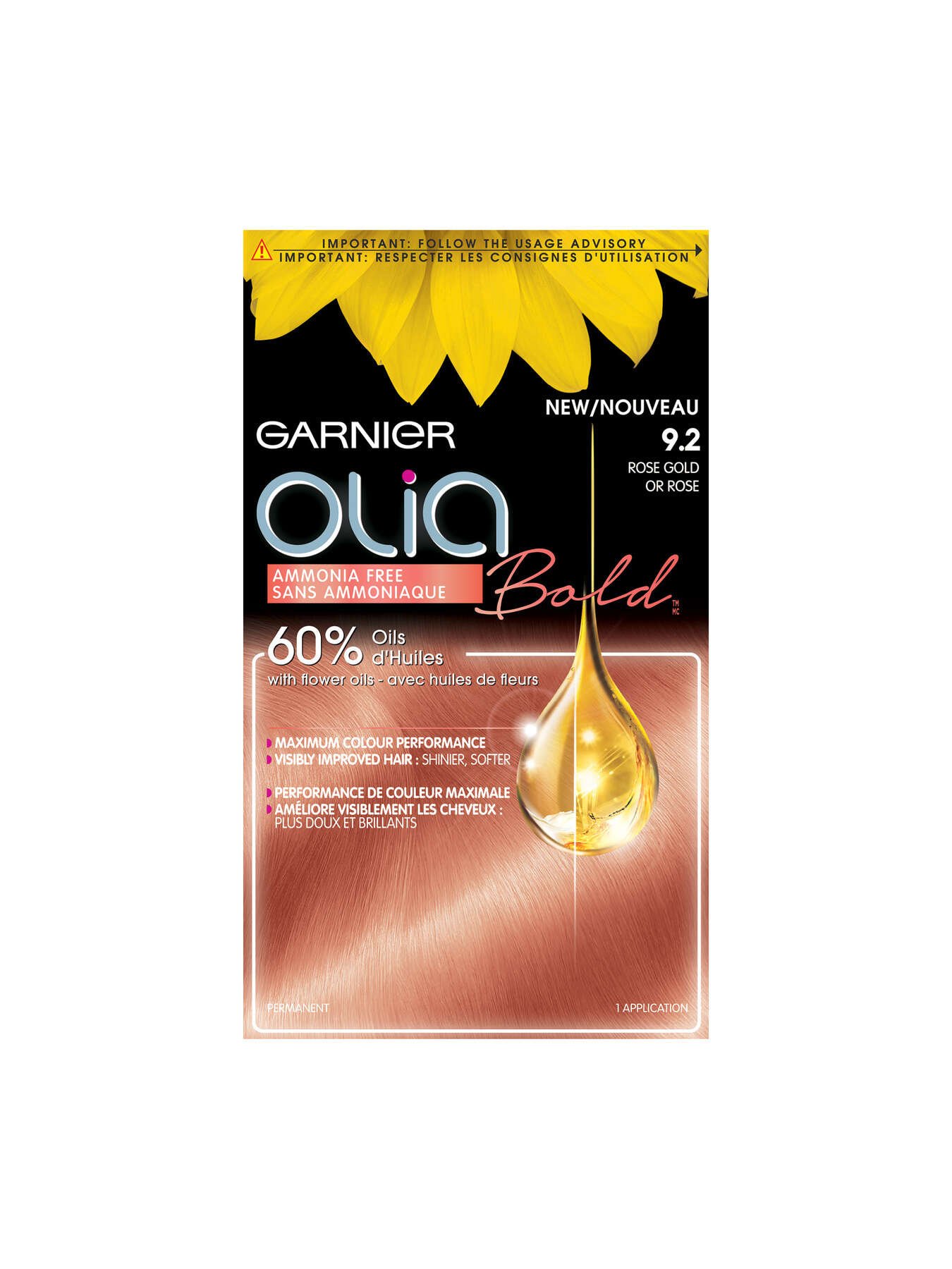 Olia Hair Color - Oil Powered Ammonia-Free Hair Color - Garnier