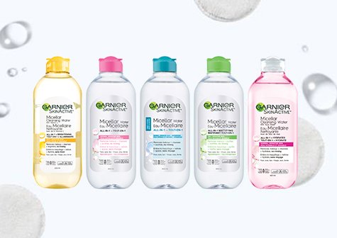 Micellar Cleansing Water - Facial Cleanser & Makeup Remover - Garnier