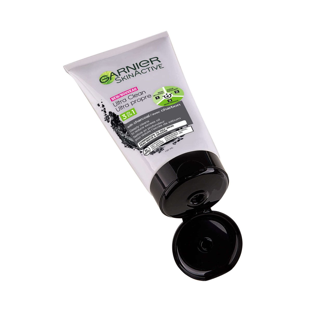 Ultra Clean - 3-In-1 Charcoal Cleanser - Garnier Canada