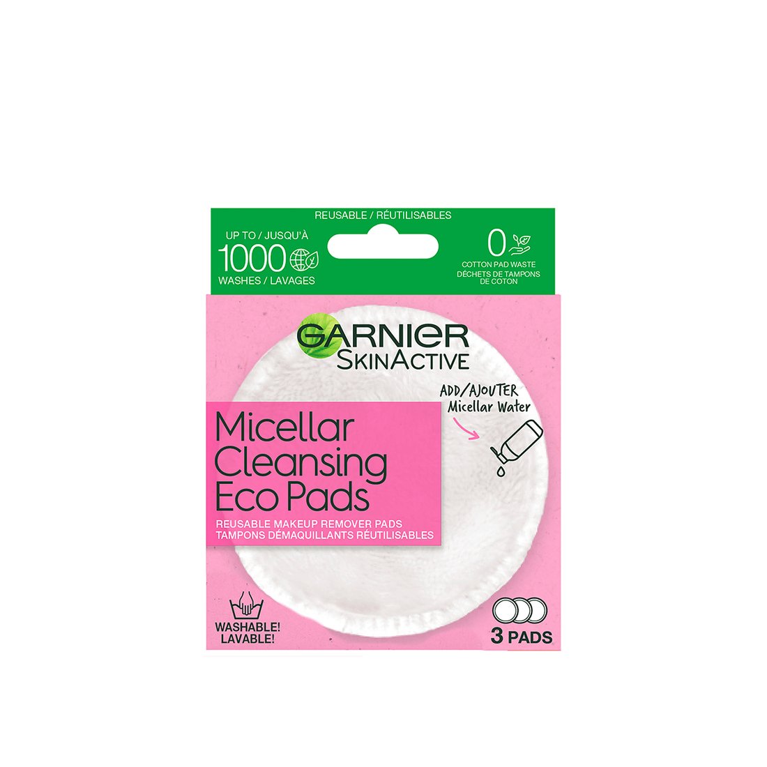 SkinActive Micellar Cleansing Eco Pads - Garnier Canada