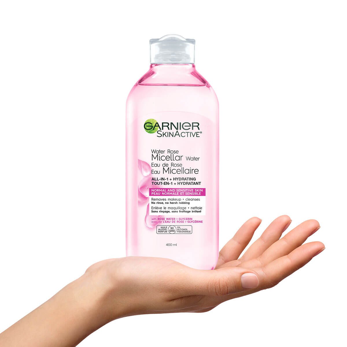 Tout-en-1 Garnier avec de l'eau de Rose pour tous les types de peau ...